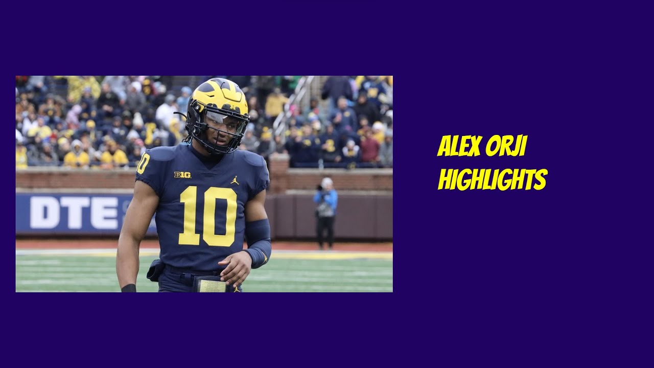 Alex Orji Highlights Michigan Football - YouTube