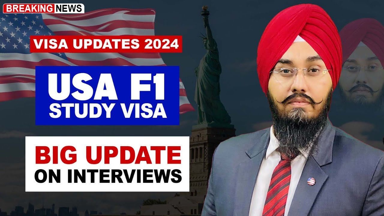 USA 🇺🇸 F1 STUDY VISA BIG UPDATE ON INTERVIEWS | STUDY VISA UPDATES 2024 ...