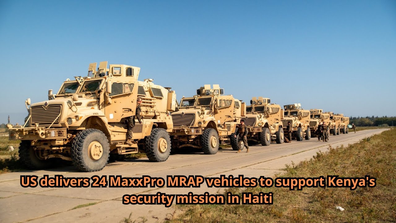 US delivers 24 MaxxPro MRAP vehicles to support Kenya's security ...