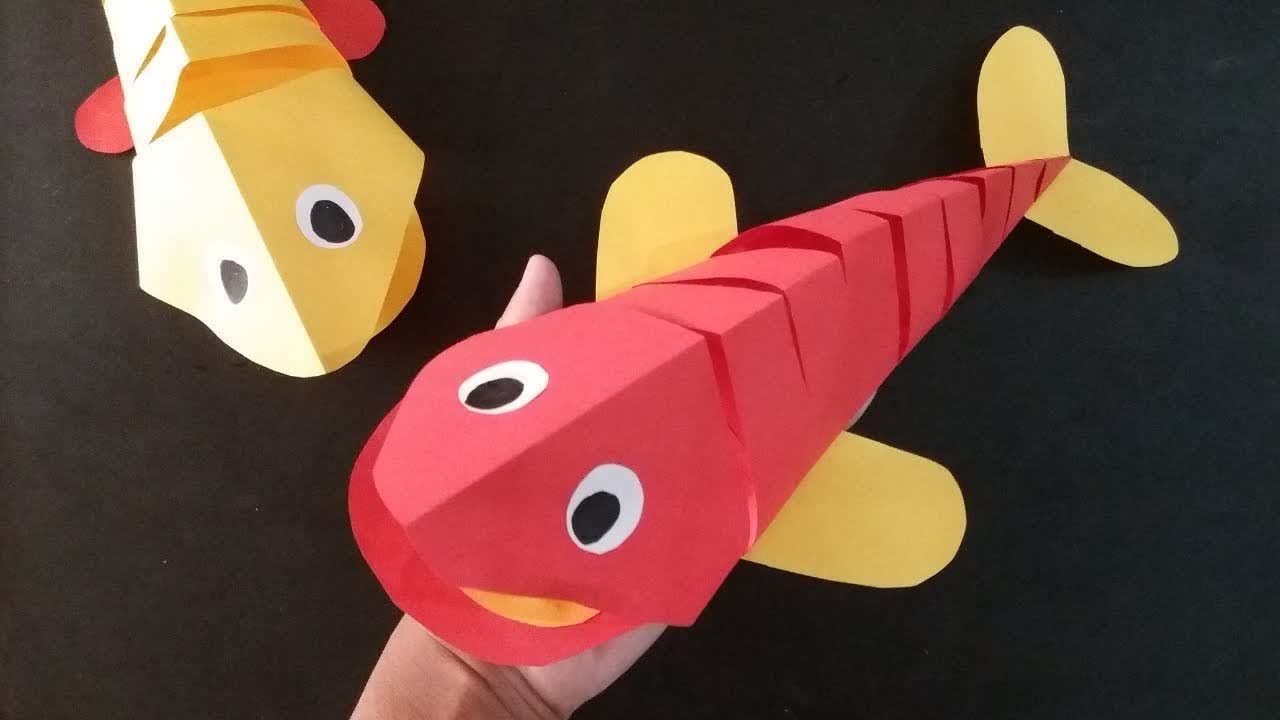 How to Make a Paper Fish - DIY Origami - Paper Fish Making - Craftz ...