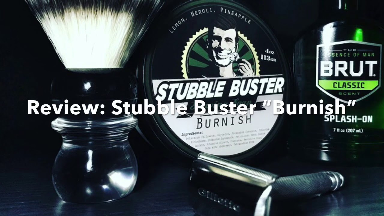 Review: Stubble Buster “Burnish” Shaving Soap - YouTube