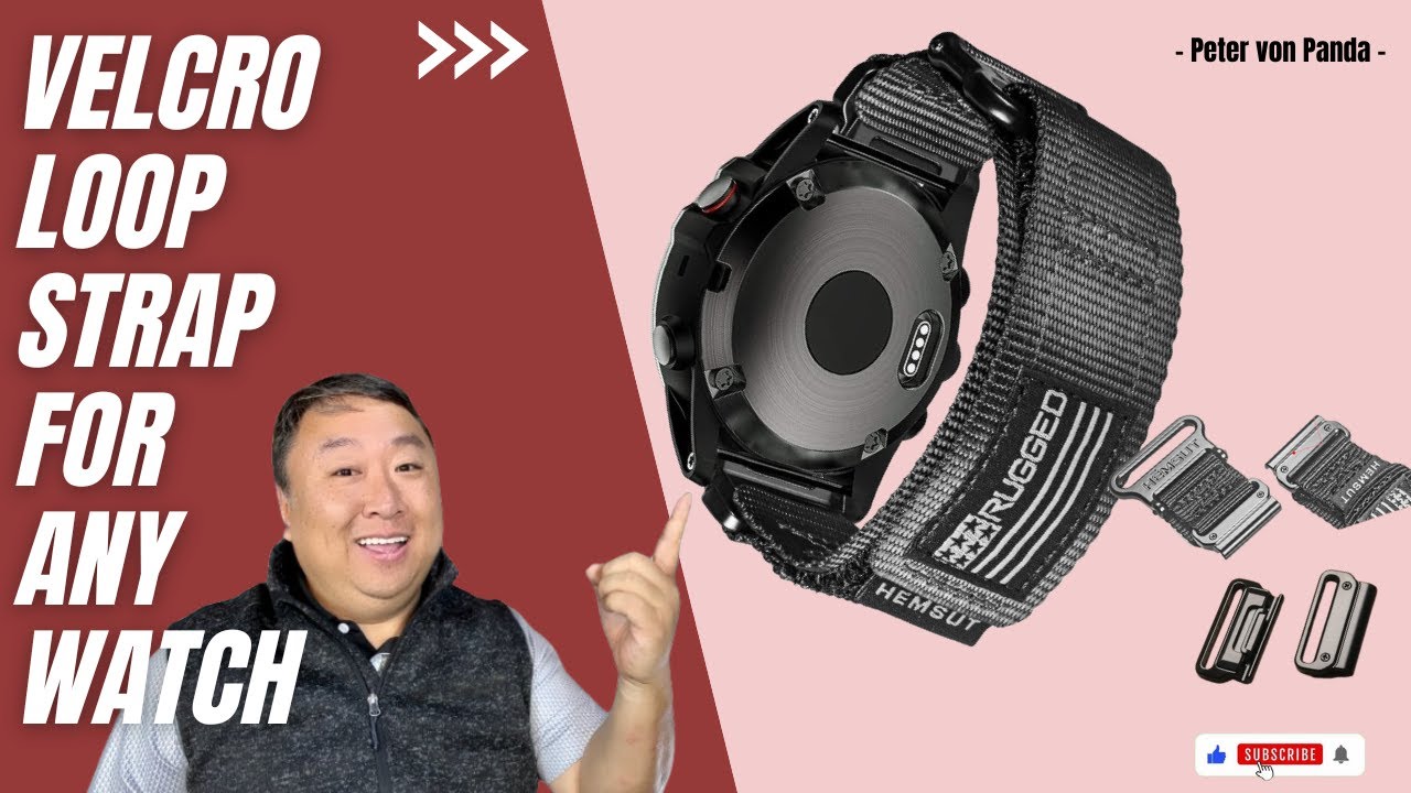Velcro Loop Strap For Any Watch - YouTube