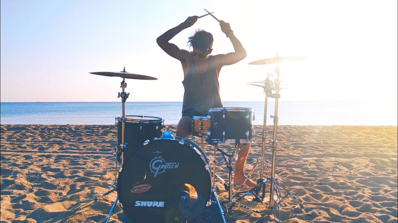 A Drum Cover At The Beach - SamueleDrums - YouTube