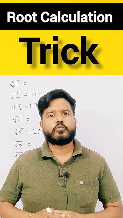 Root Calculation Trick | Square root Trick | How to find root of a ...
