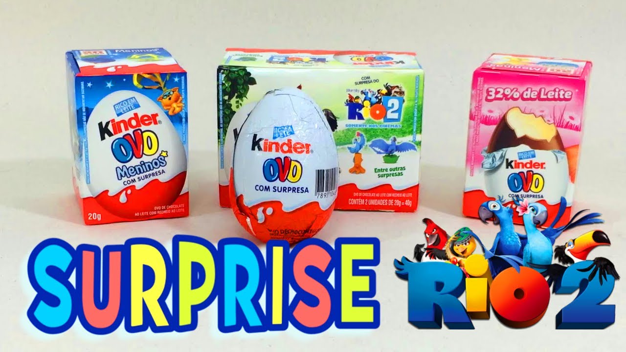 Rio 2 Amazing Kinder Surprise Eggs - YouTube