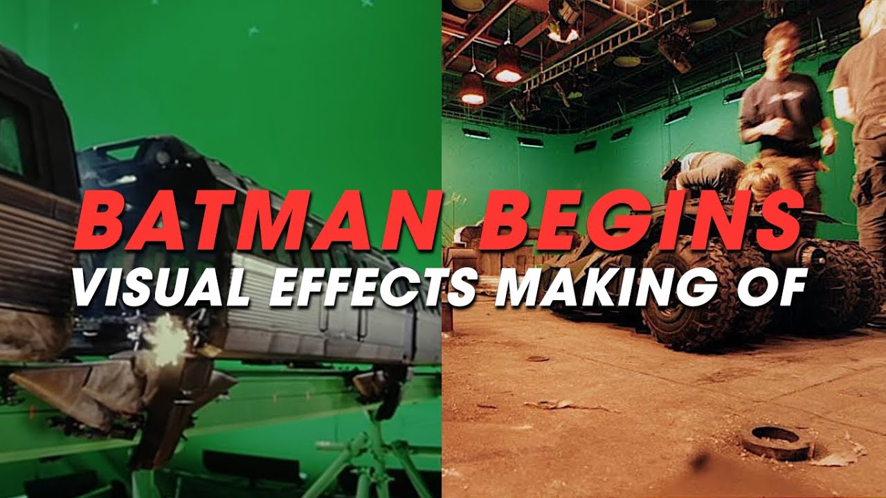 All BATMAN BEGINS visual effects behind the scenes - YouTube