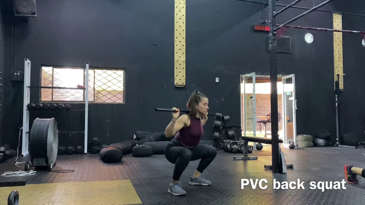 PVC back squat - YouTube