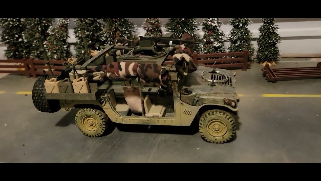 1/18 Scale Forest Camo Soecial Ops Humvee Custom - YouTube