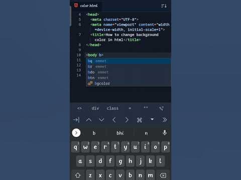 How to Change Background Color In Html - #shorts #html #css - YouTube