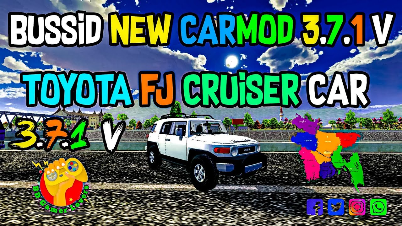 Bussid New Toyota FJ Cruiser CarMod 3.7.1 V | bus simulator indonesia car mod #bussid #video ...