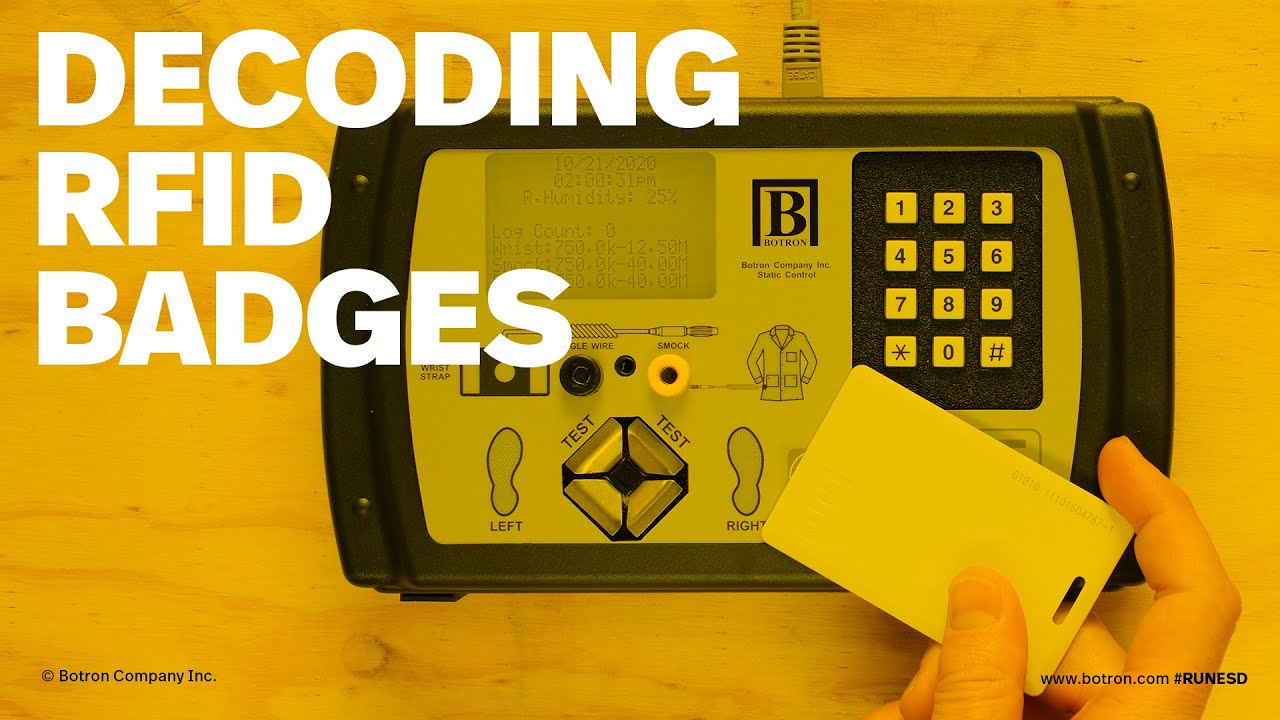 How to decode RFID badges on the ELITE ESD Test System - YouTube
