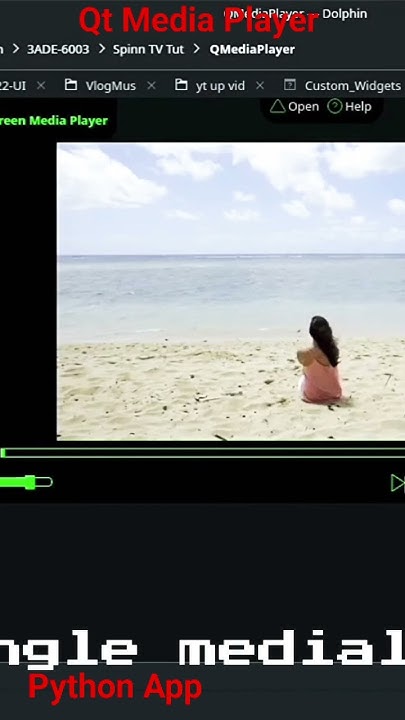 Qt Media player Python App - YouTube