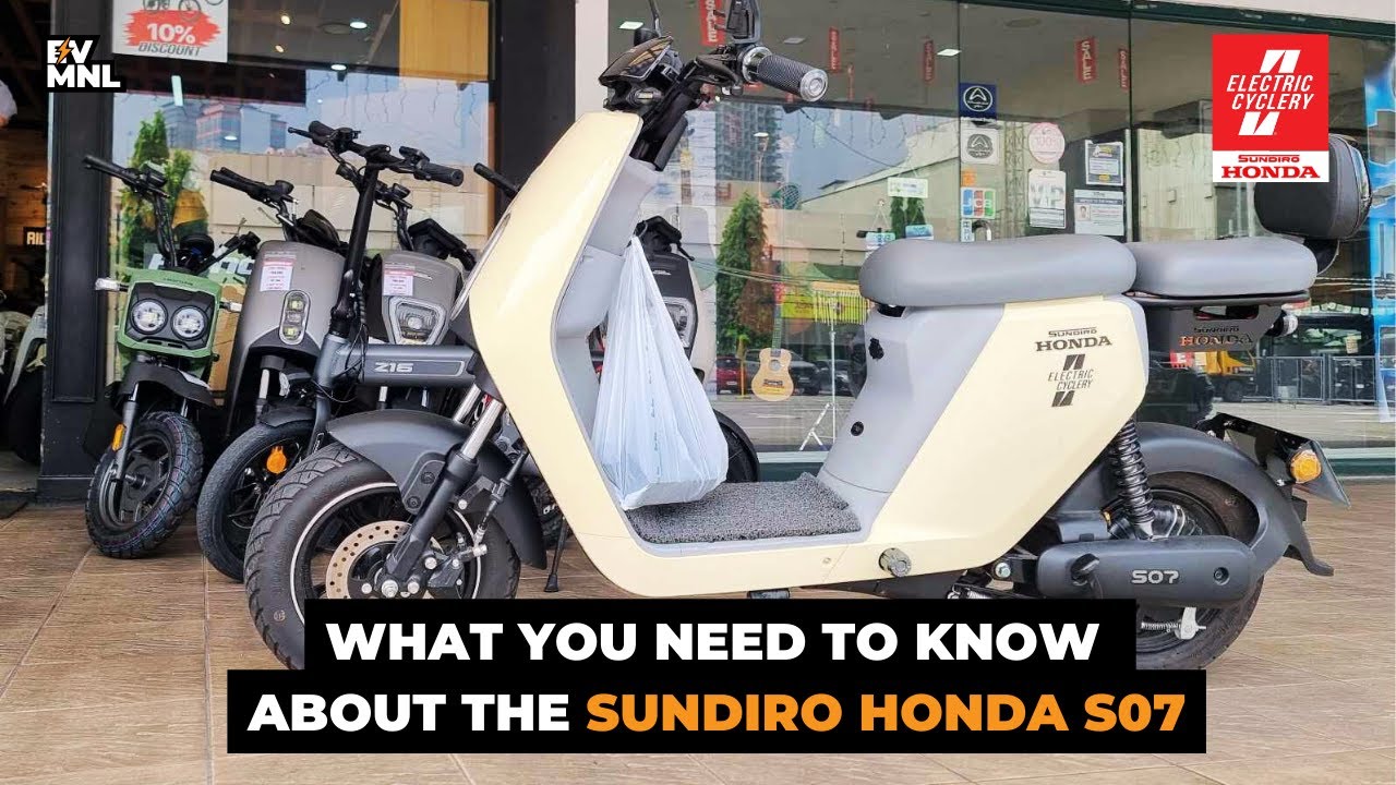(1 of 4) Sundiro Honda S07 & S08 Review | Electric Cyclery | Electric Vehicle Manila - YouTube