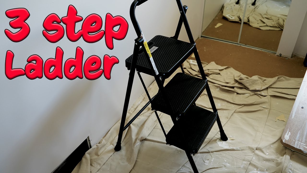 Simple 3 step ladder that can hold up to 500LBS - YouTube
