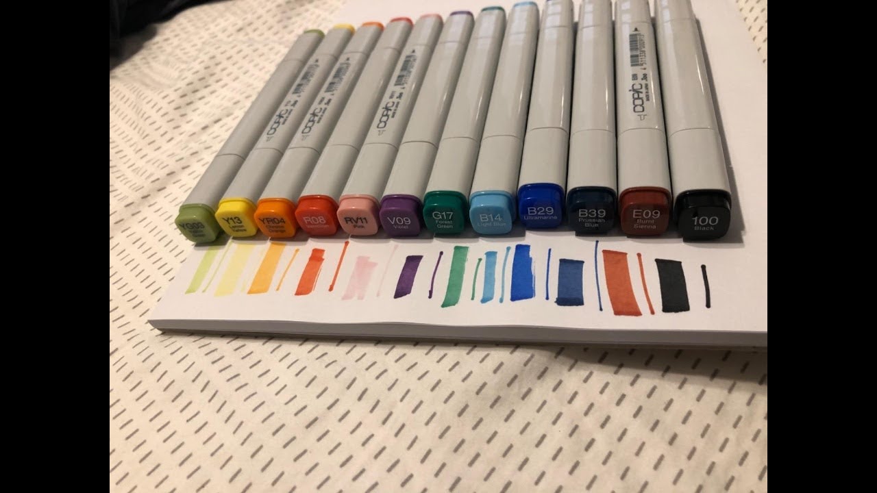 Copic Classic, Alcohol-based Markers, 12pc Set, Basic (Discontinued ...