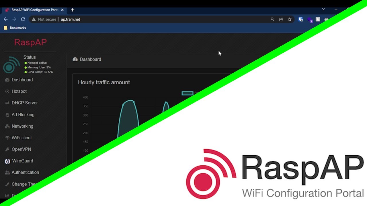 I got 4 bars back again! - Setting up a RaspAP access point - YouTube