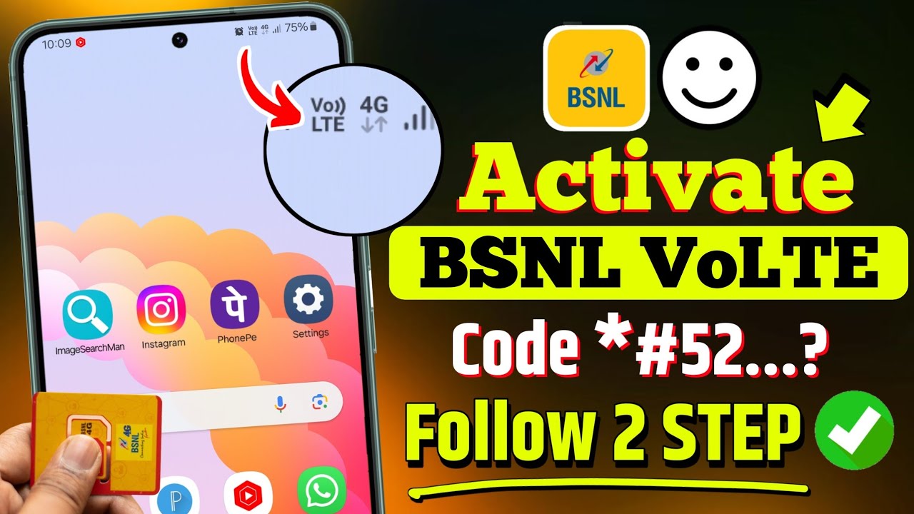 How to activate volte bsnl 4g | bsnl volte activate kaise karen | bsnl volte activation 5g sim ...