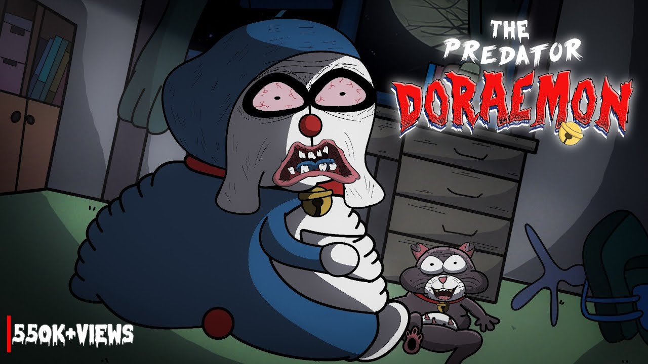 Doraemon Horror Creepy parody || The Predator Doraemon - YouTube