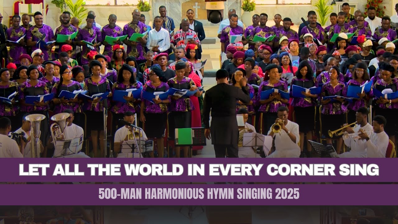 Let All The World in Every Corner Sing | 500-Man Harmonious Hymn ...