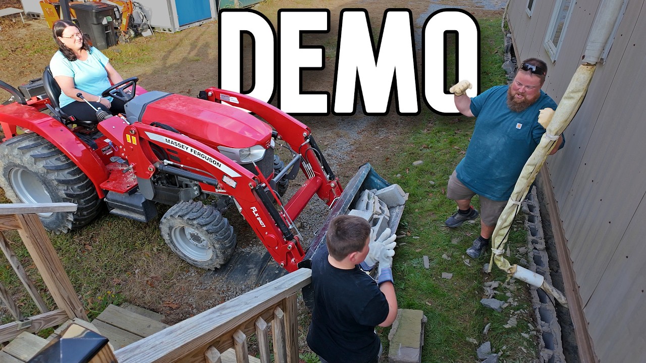 DIY Demo: Breaking Block Under on Our 1988 Palm Harbor Manufactured ...