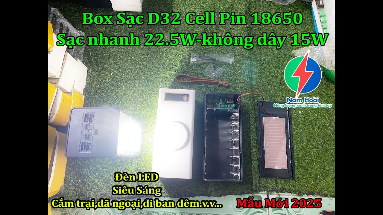 Box Sạc Siêu To Khổng Lồ 32 Cell Pin 18650 Sạc Nhanh 22.5W, Sạc Không ...