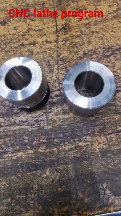 CNC lathe program - YouTube