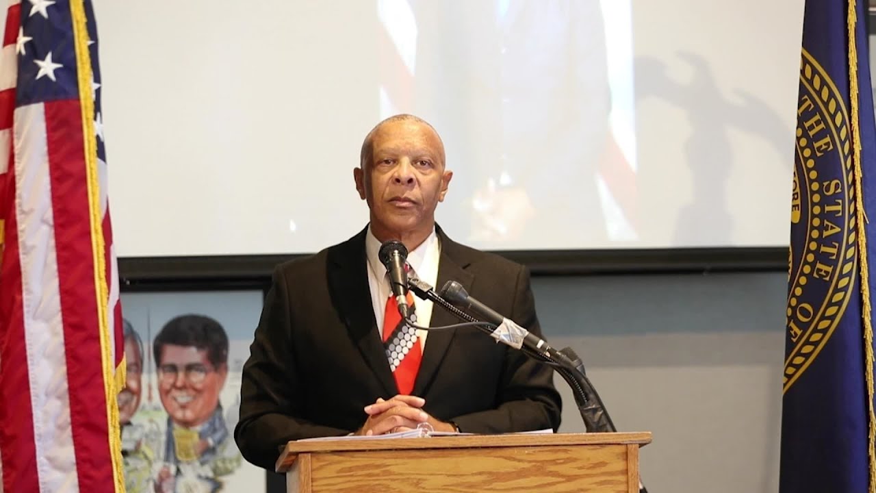John Ewing Jr. answers questions from the media after announcing he's running for mayor of Omaha ...