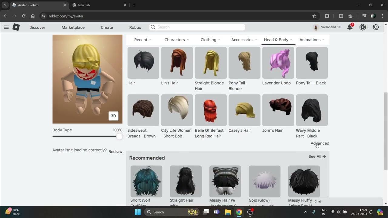 How to equip multiple hairs or acc on roblox! - Wear roblox two hairs guide - YouTube
