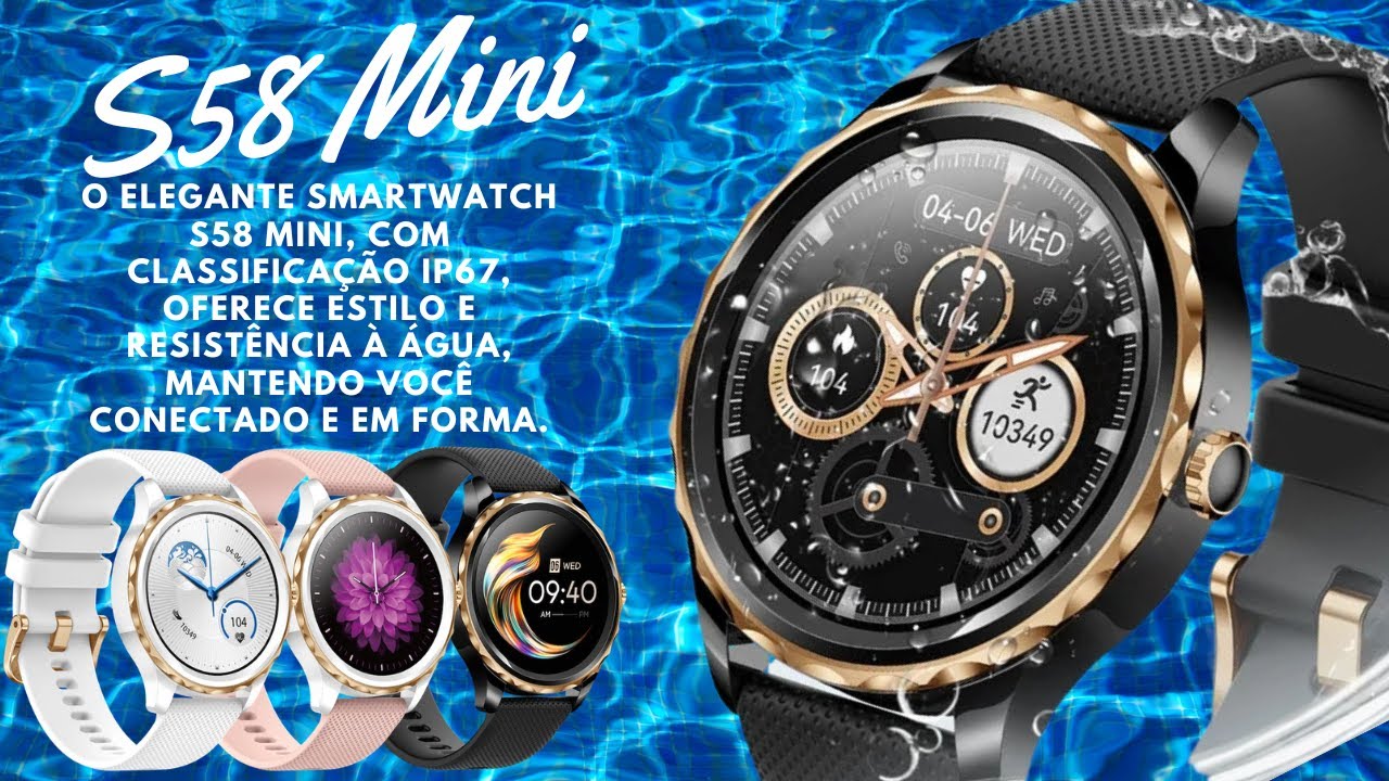 S58 Mini o Smartwatch Impermeável - YouTube