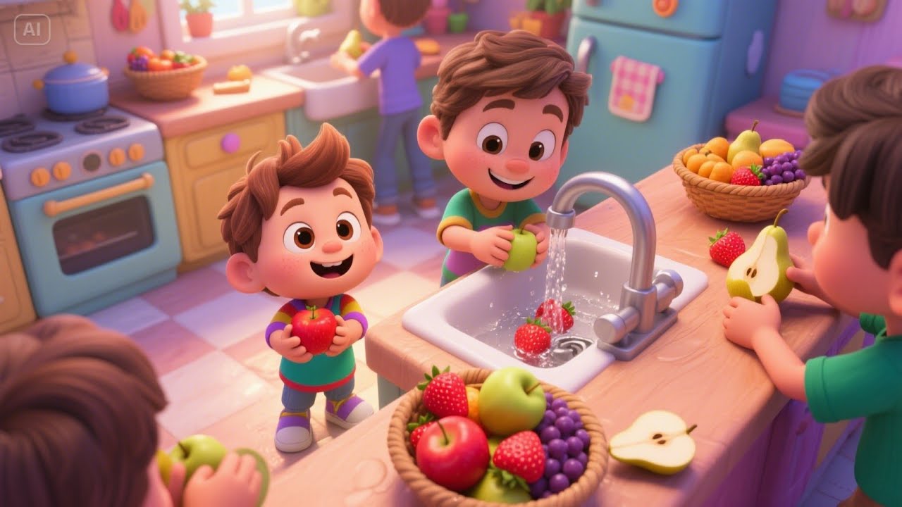 Helping Mom in the Kitchen | Fun Family & Learning Song for Kids ...
