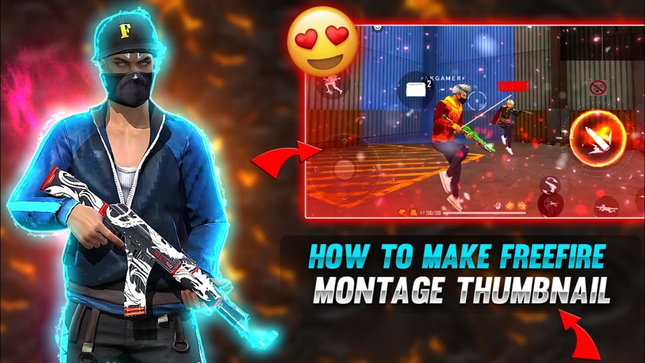 How To Make FreeFire Montage Thumbnail On Android|| Make Thumbnail Like ...