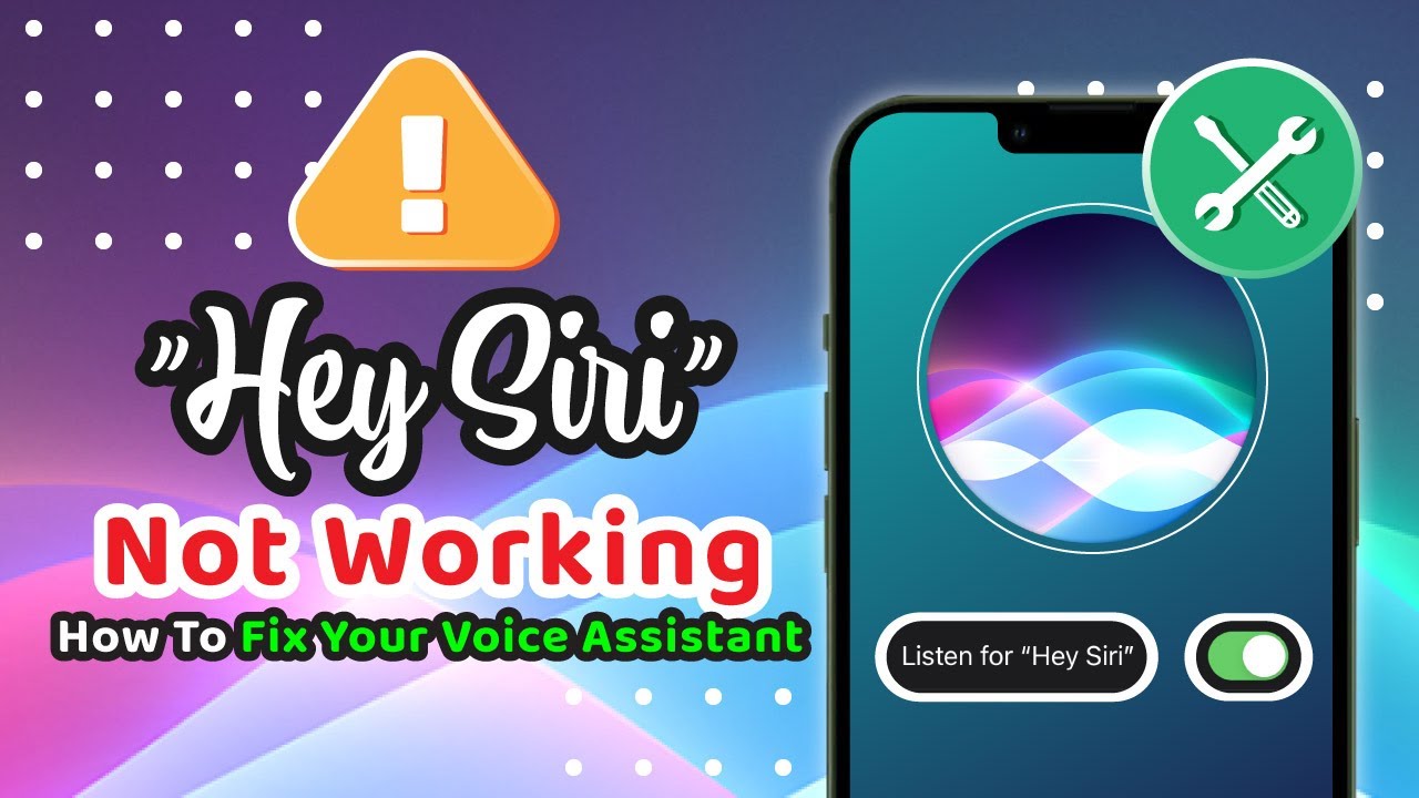 ‘Hey Siri’ Not Working: How to Fix Your Voice Assistant - YouTube