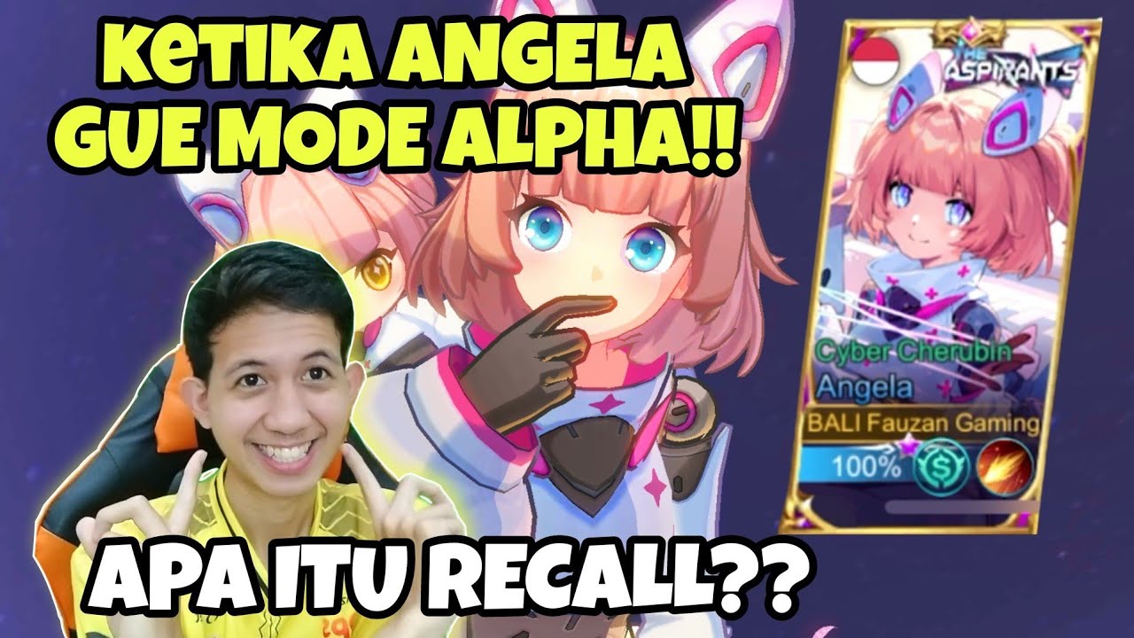 FAUZAN GAMING PAKE ANGELA MODE ALPHA COK!! - YouTube
