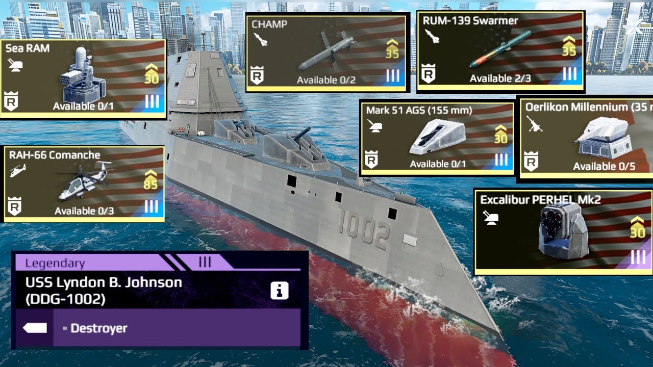 USS Lyndon B. Johnson (DDG-1002) — New Legendary Ship Review | Modern ...