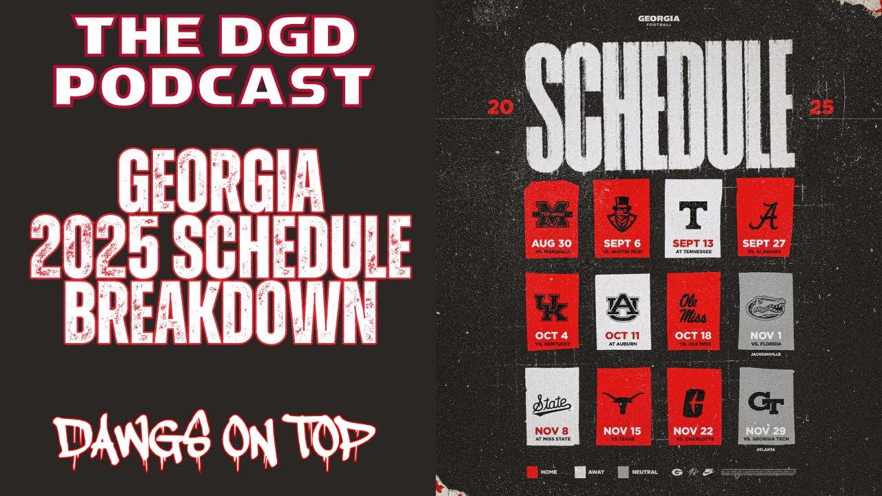 UGA 2025 Football Schedule Breakdown - YouTube