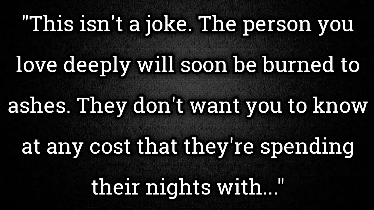 " Your partner has also put your LIFE at risk." | god message today ...