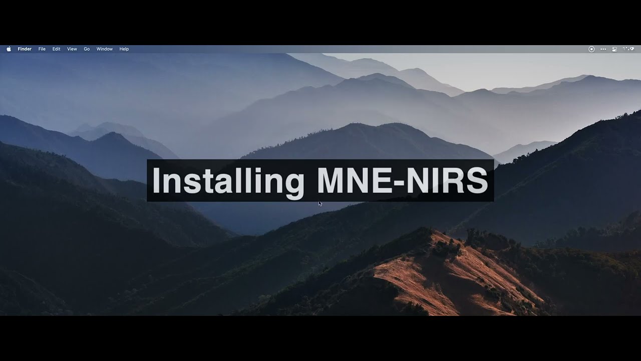 MNE-NIRS Quick Guide: Installation, Upgrade, Usage - YouTube