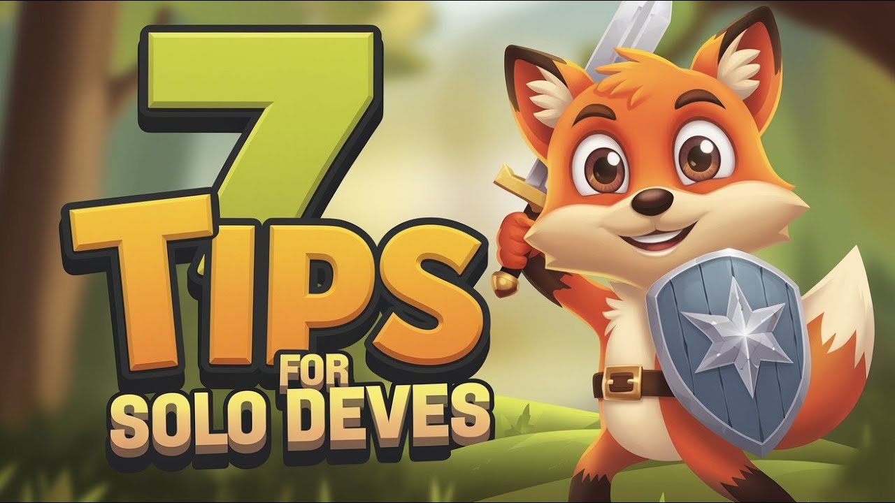 7 Essential Tips for Solo Game Developers 2025 - YouTube