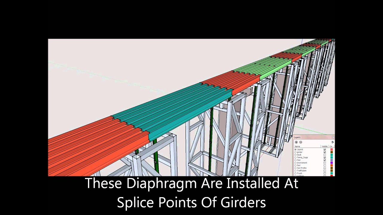 Spliced Girder Bridge- LARSA4D - YouTube