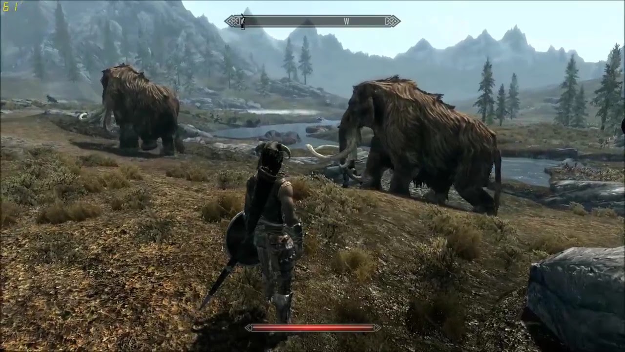 The Elder Scrolls V Skyrim - Mammoths - YouTube