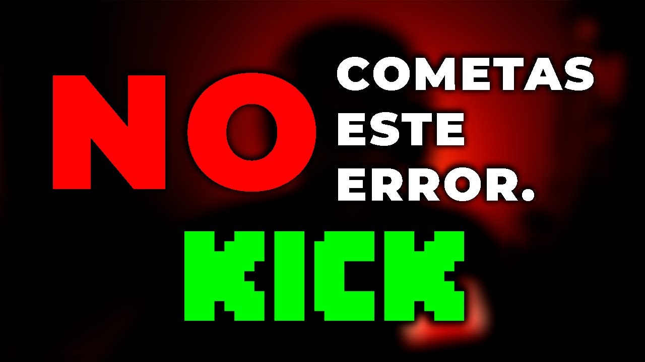 como poner tus redes sociales correctamente en kick - YouTube