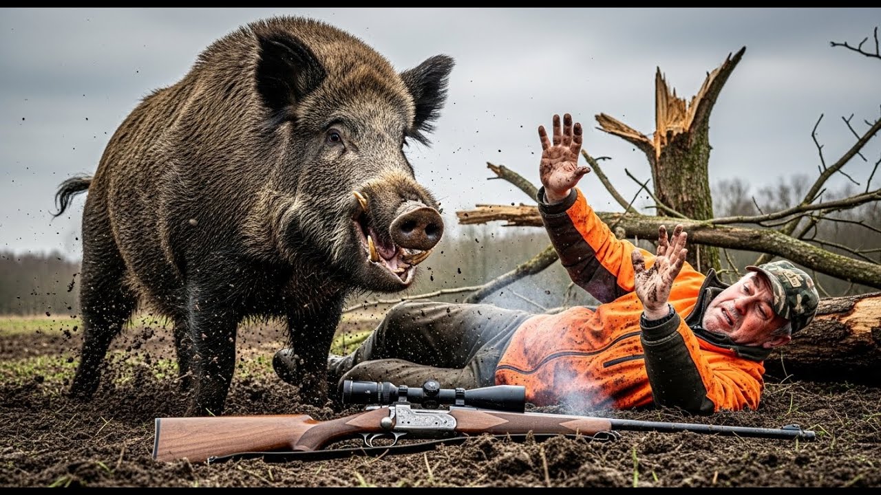 Too Dangerous! Hunter Loses His Grip on His Rifle - A No-Weapon ...