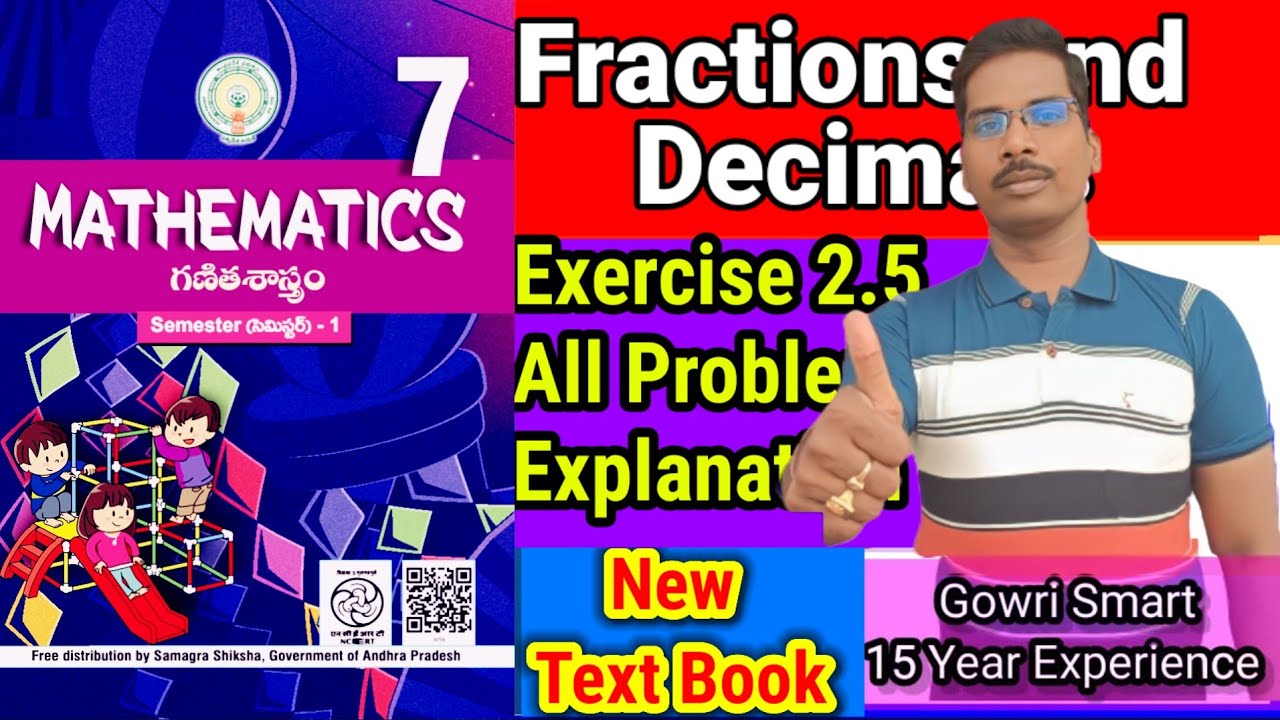 7th Class Maths(2024-25) New Syllabus|| Chapter-2|| Exercise 2.5|| Must ...