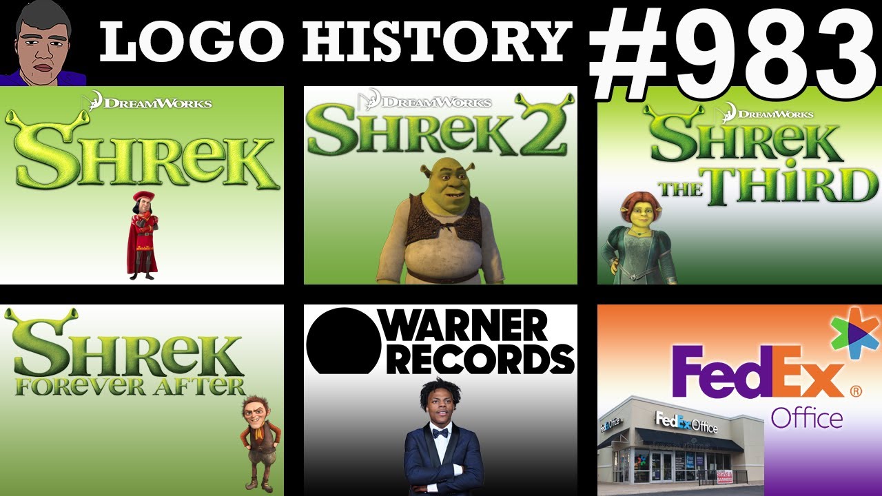 LOGO HISTORY #983 - Shrek, Shrek 2, Shrek the Third, Warner Records ...