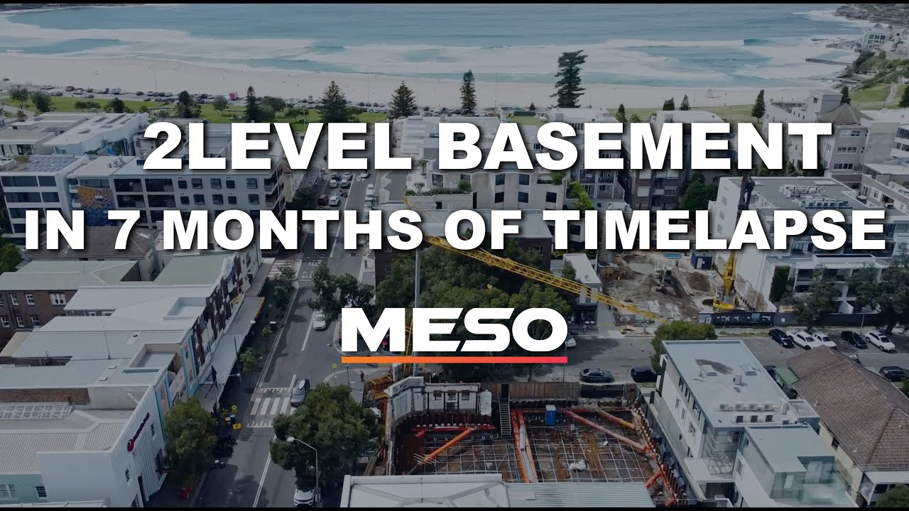 2 Level Basement | 7 Months of Timelapse | 'Twenty Hall' Bondi Beach ...