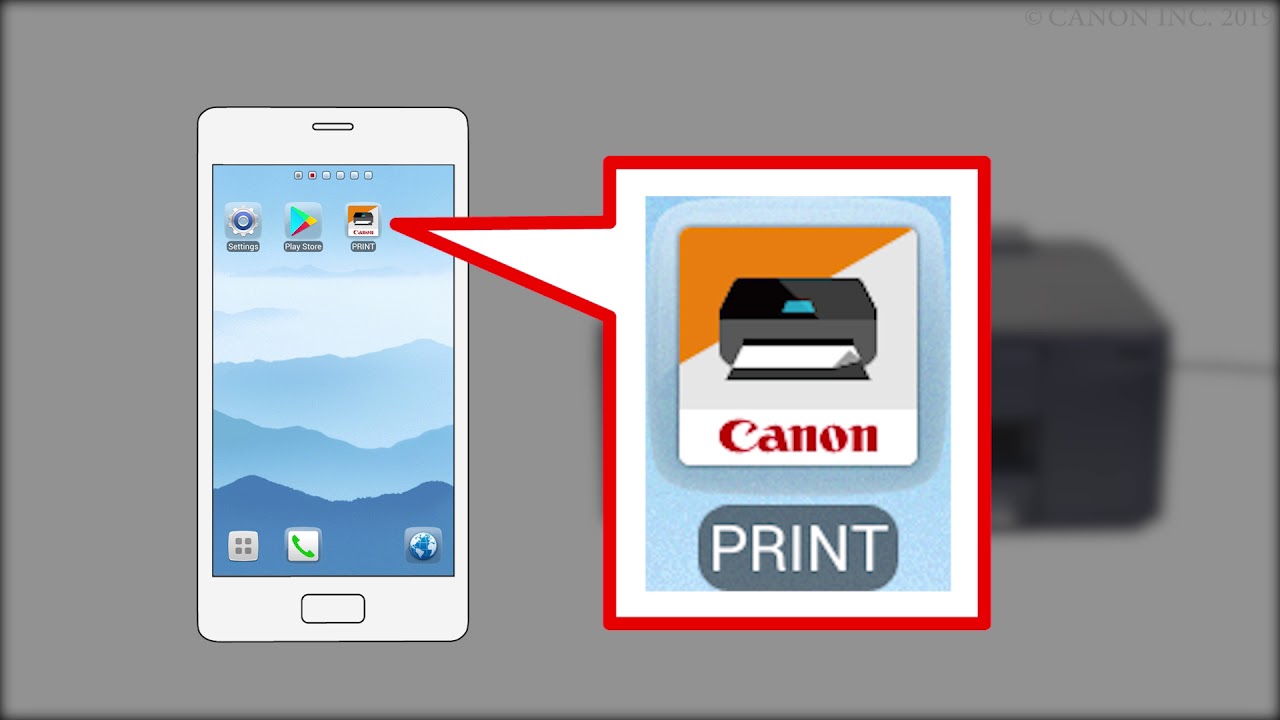 Enabling printing from a smartphone (Android) - 1/2 (GM2000 series ...