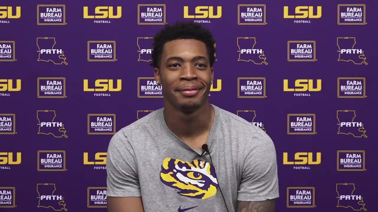 LSU WR CJ Daniels Tigers football interview - YouTube