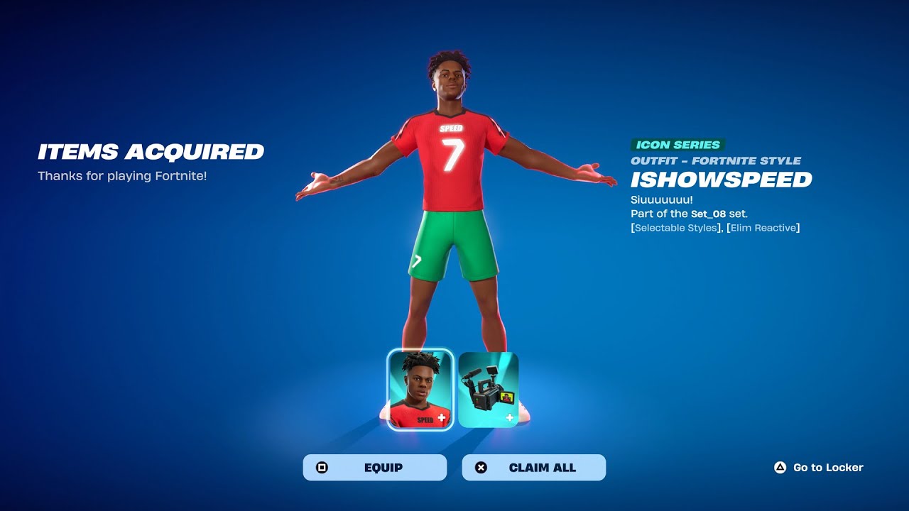 How To Get IShowSpeed Skin for FREE In Fortnite! (Unlocked LEGO ...