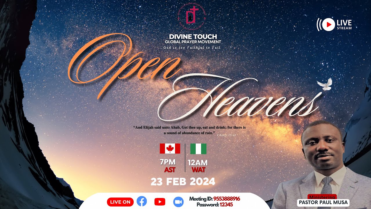 OPEN HEAVENS WITH PASTOR PAUL MUSA | DIVINE TOUCH - YouTube