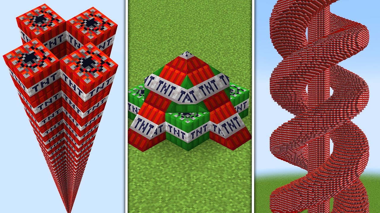 all 10 tnt experiments went CRAZY in one video Minecraft - YouTube
